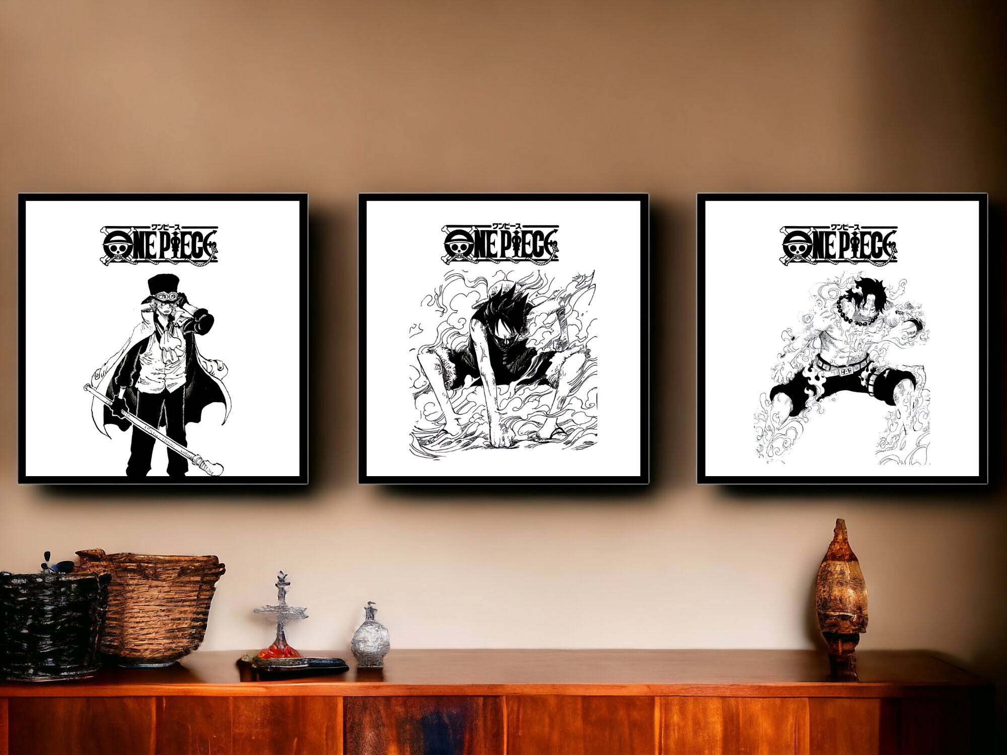 One Piece Poster, Poster Set, Strawhats,digital Paper,instant Download ...