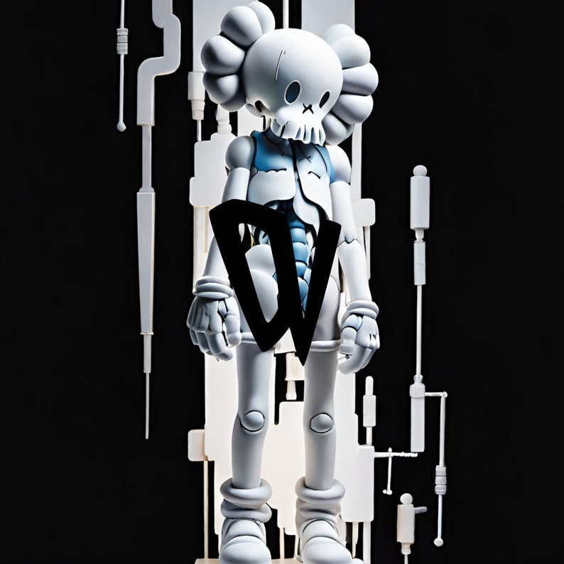 Figure Posters Set: 3 Kaws Inspired Prints, Streetwear, Instant ...