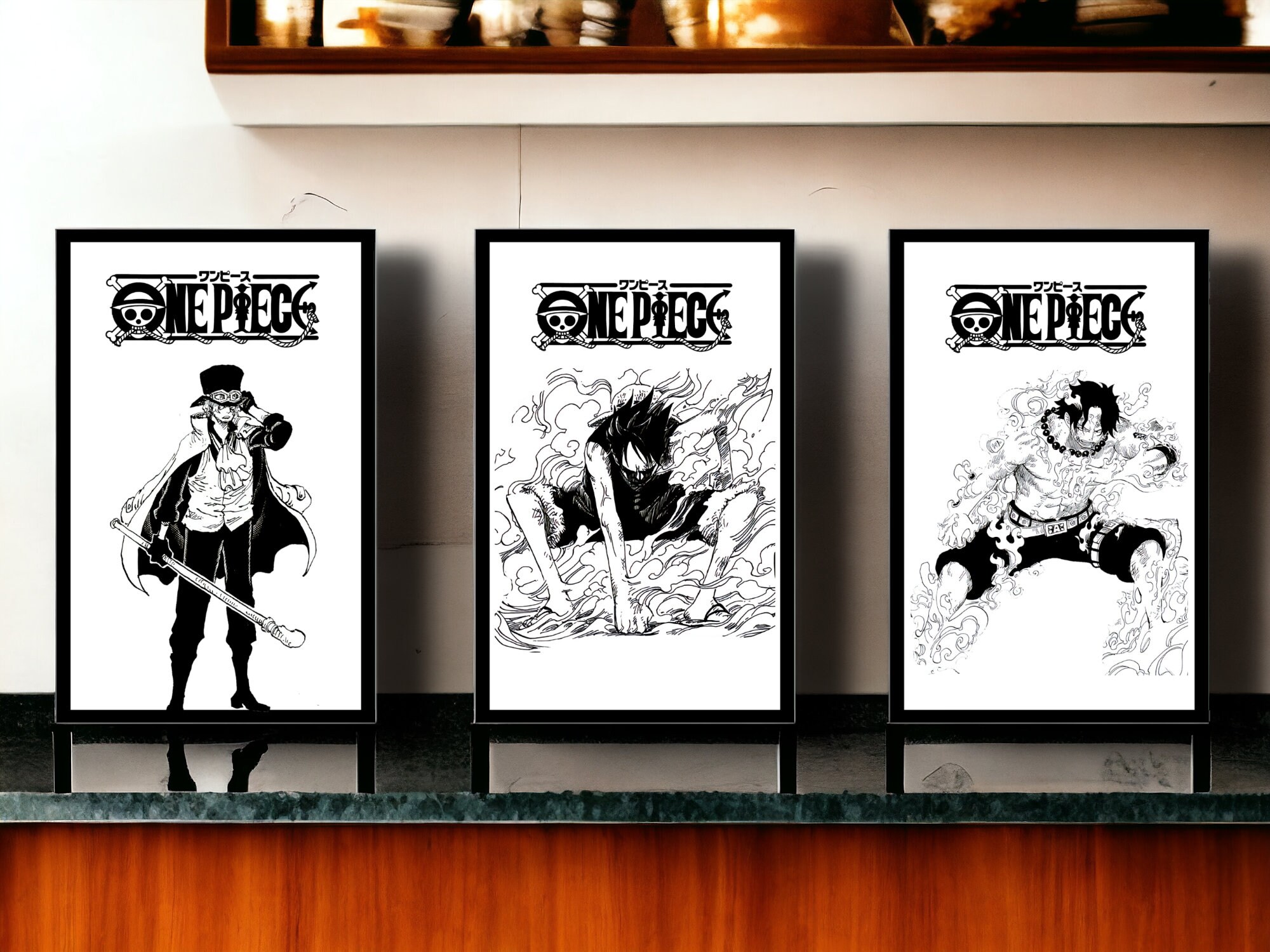 One Piece Poster, Poster Set, Strawhats,digital Paper,instant Download ...