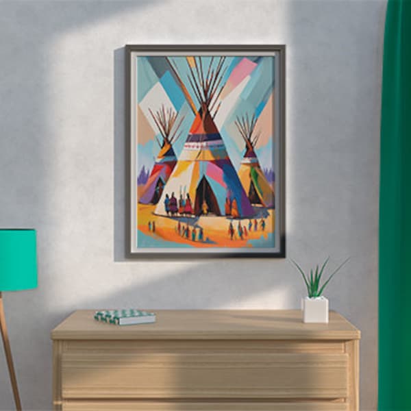 Teepee Painting - Etsy