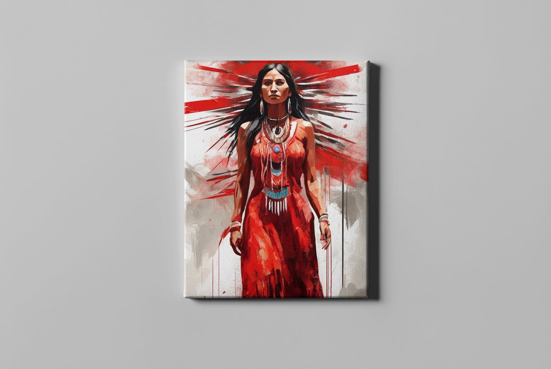 MMIW Tribute Art: Native American Woman Portrait (digital Download) - Etsy