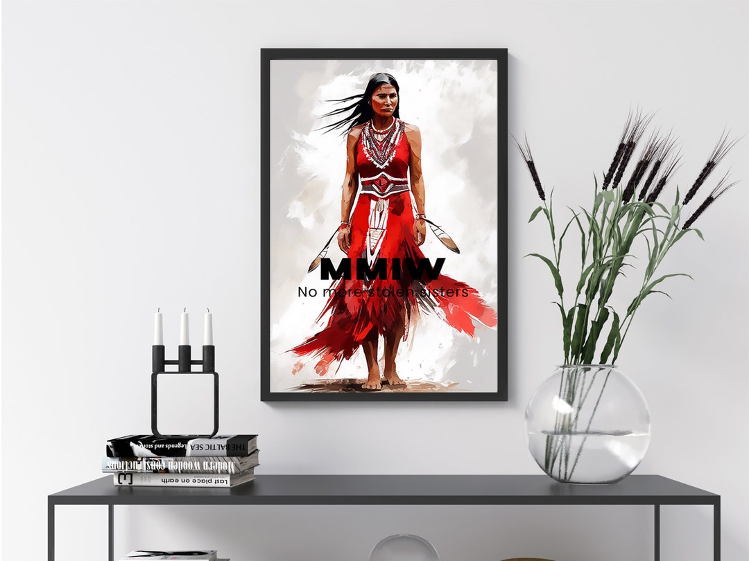MMIW Native American Woman Painting: Red Dress Art (digital Download ...
