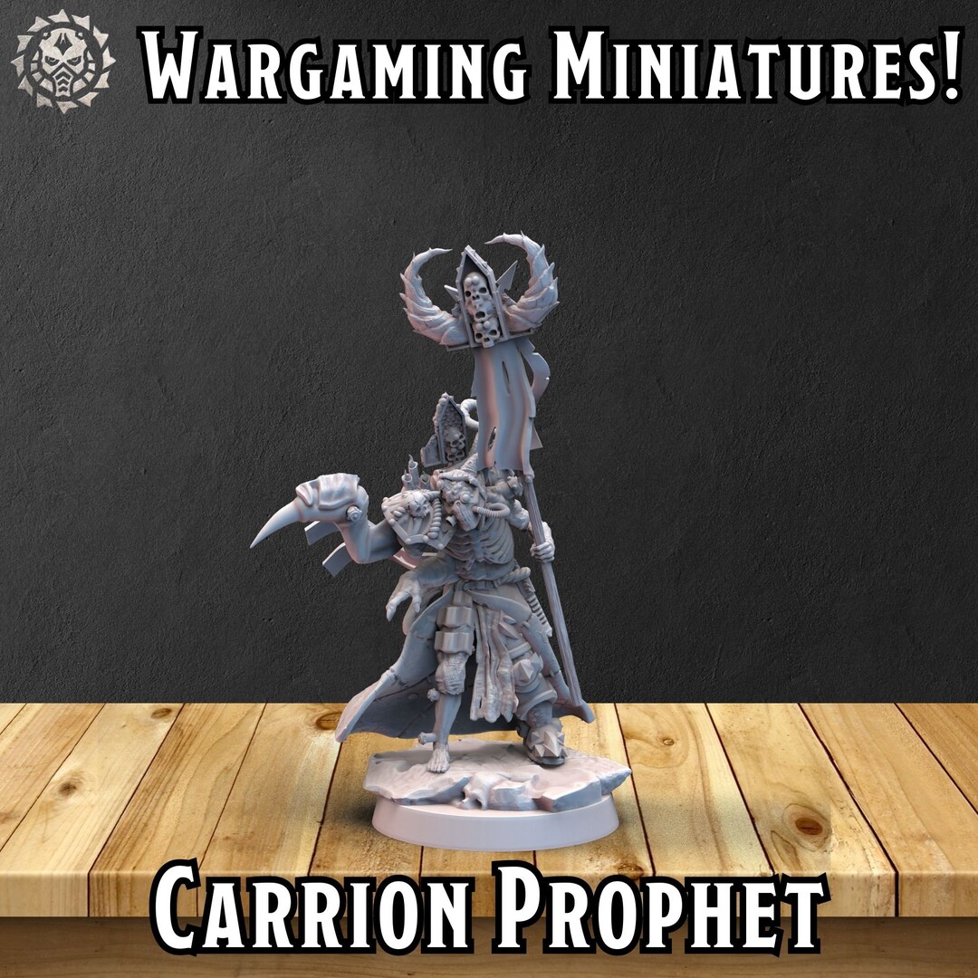 Carrion Prophet Resin 3D Printed Wargaming Miniature Proxy Figure ...