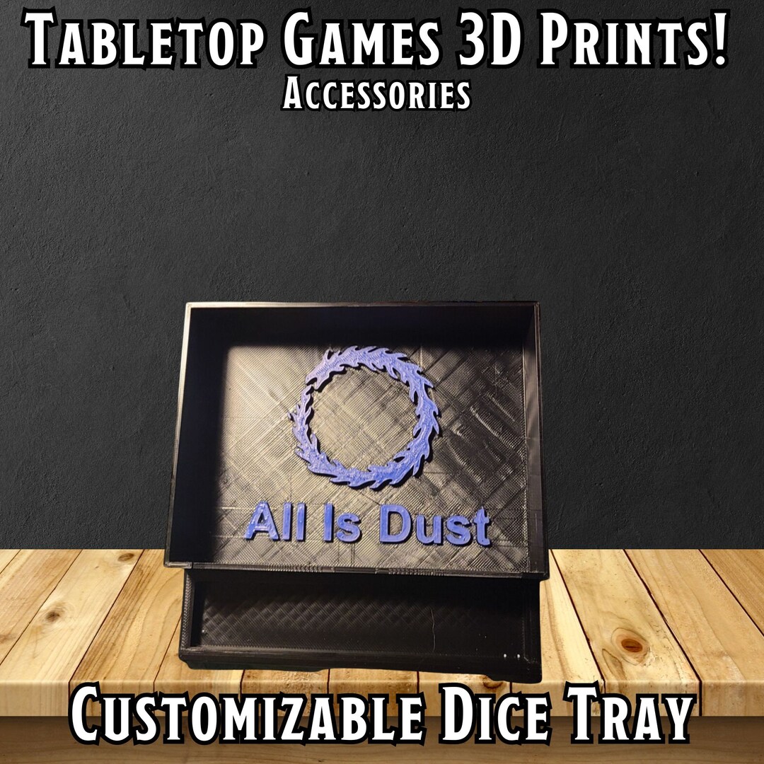 Customizable Dice Trays 3D Printed Tabletop Gaming Accessories 3 ...