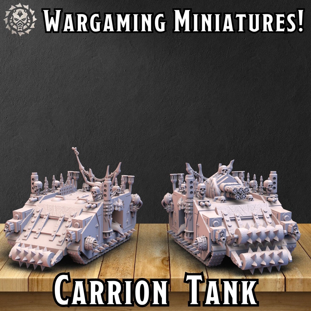 Carrion Tank Resin 3D Printed Wargaming Miniature Proxy Figure ...