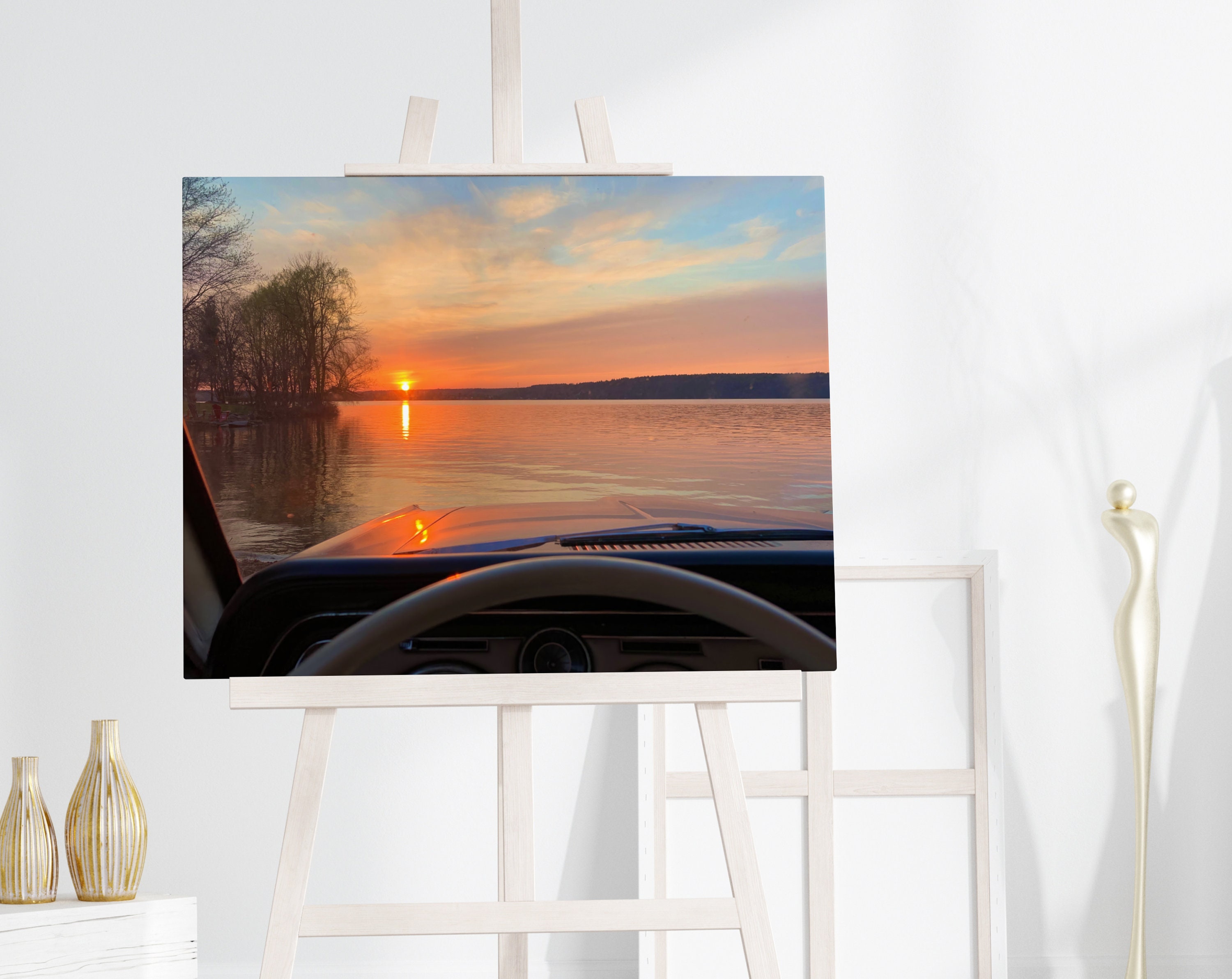 Cougar Sunset Canvas Print, Waterfront Nature Wall Art - Etsy Canada