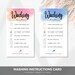 Washing Instructions Card Printable, Ready to Print, Care Card ...