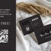Black Business Card Template Canva With QR Code, Luxury Business Card ...