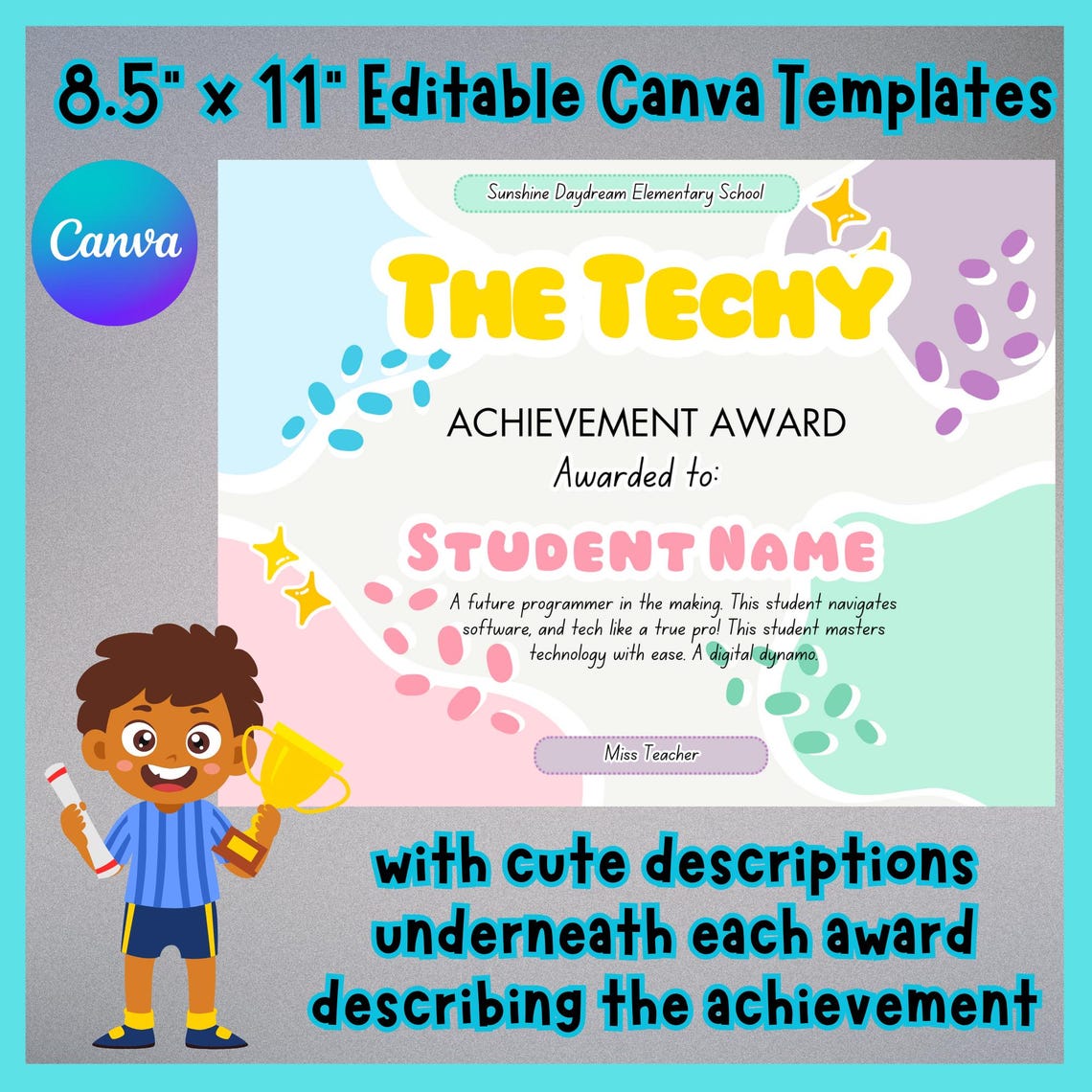 End of the Year Awards | End of Year Certificates | Editable Student ...