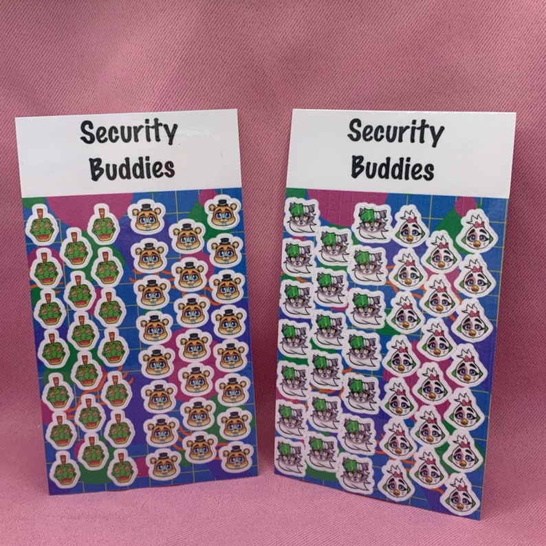 Security Buddies 80s Animatronics Mini Sticker Sheet - Etsy Australia