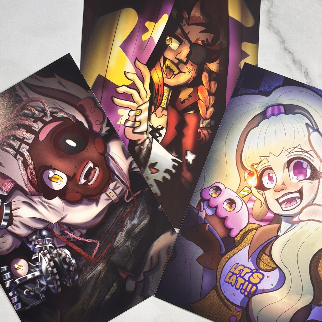 Human Haunted Animatronics 7 Inch Mini Prints - Etsy