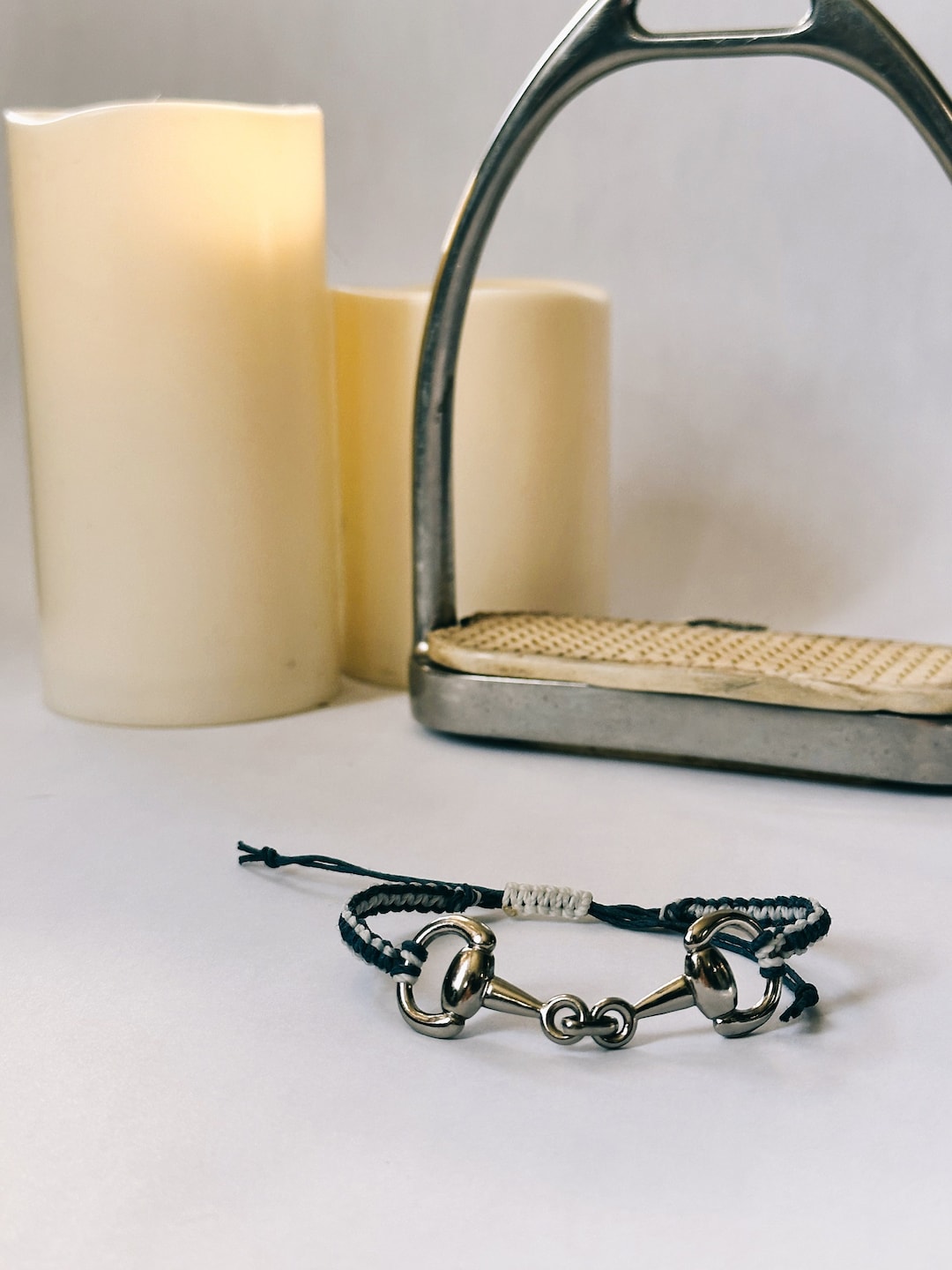 Snaffle Bit Macrame Bracelet; Durable Equestrian Jewelry Gift for Horse ...