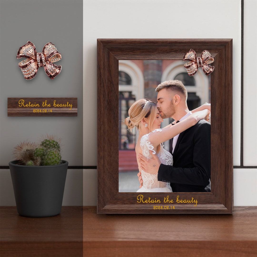 Solid Wood 5x7 Vintage Brown Frame, Ornate Antique Photo Frame 5 by 7 ...