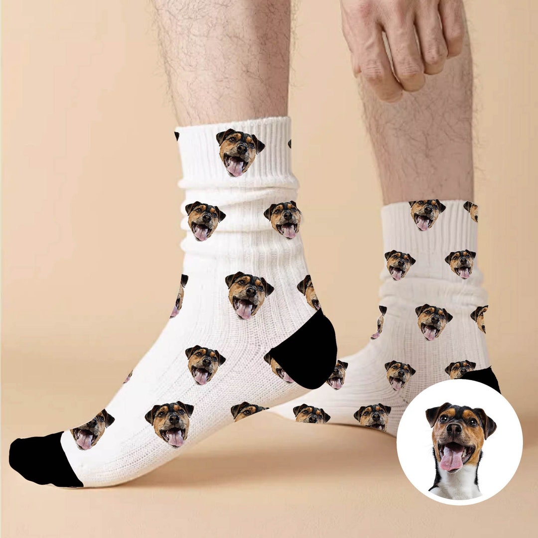 Customized Dog Socks Put Your Cute Dog on Custom Socks, Dog Lovers ...