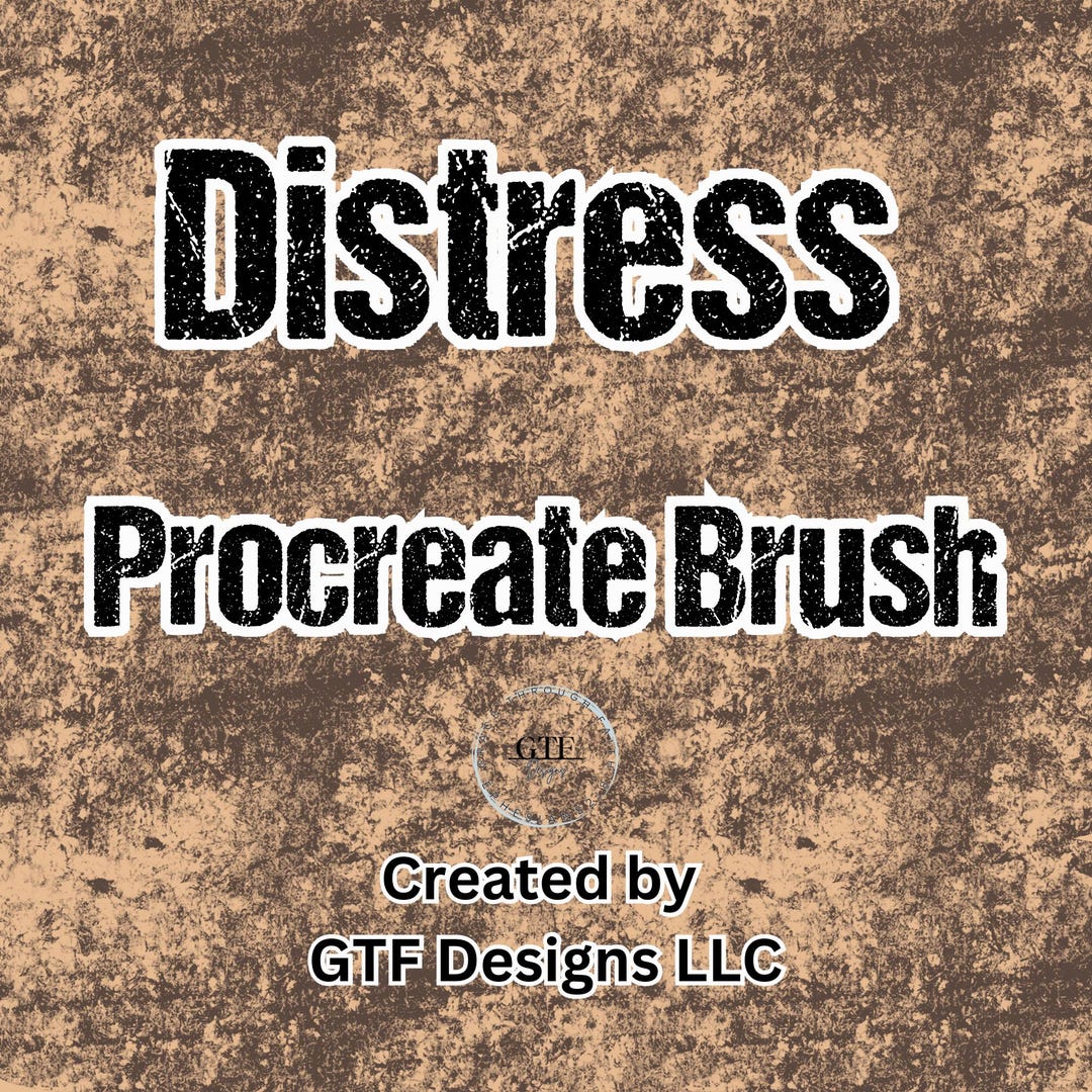 Distress Procreate Brush PNG - Etsy