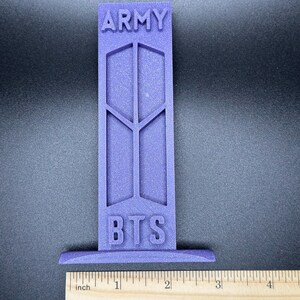 BTS ARMY 3D Printed Logo Standee - Small - Etsy
