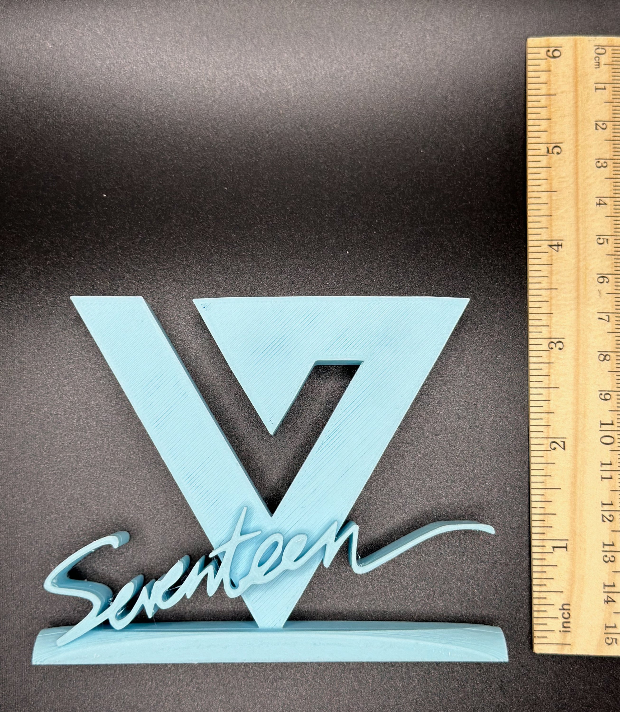 Seventeen 3D Printed K-pop Logo Standee - Etsy