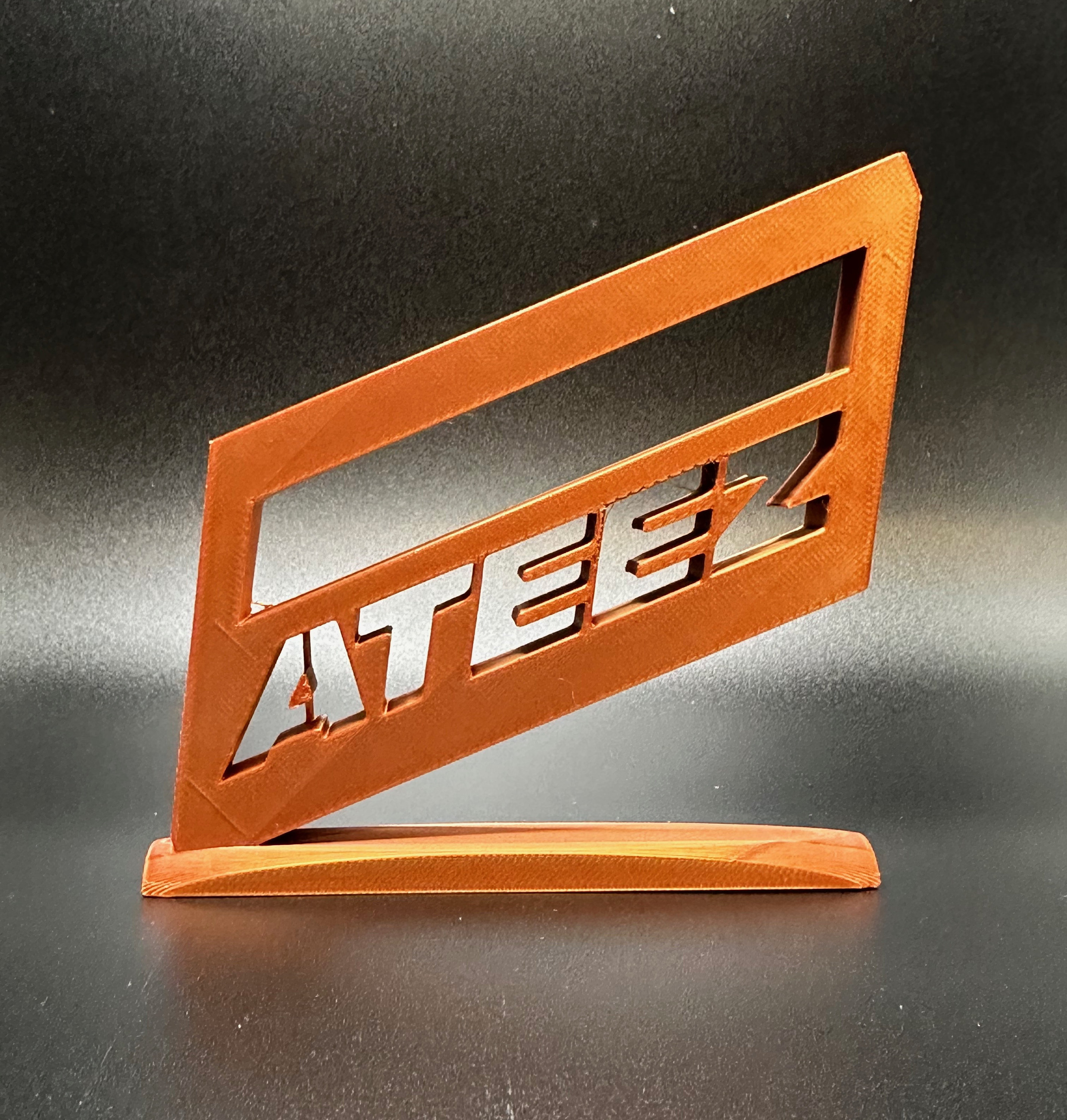 ATEEZ 3D Printed Logo Standee - Etsy
