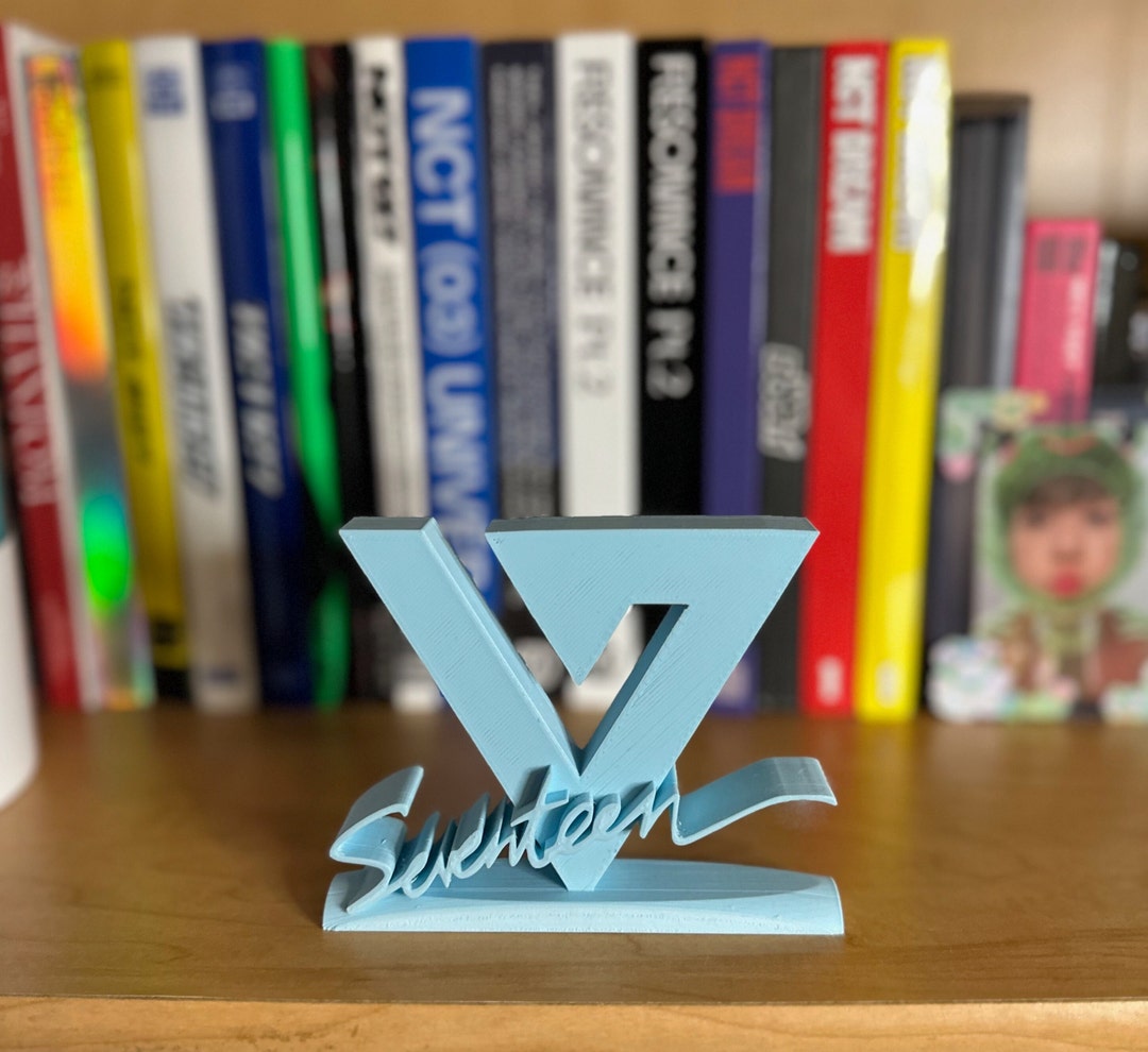 Seventeen 3D Printed K-pop Logo Standee - Etsy