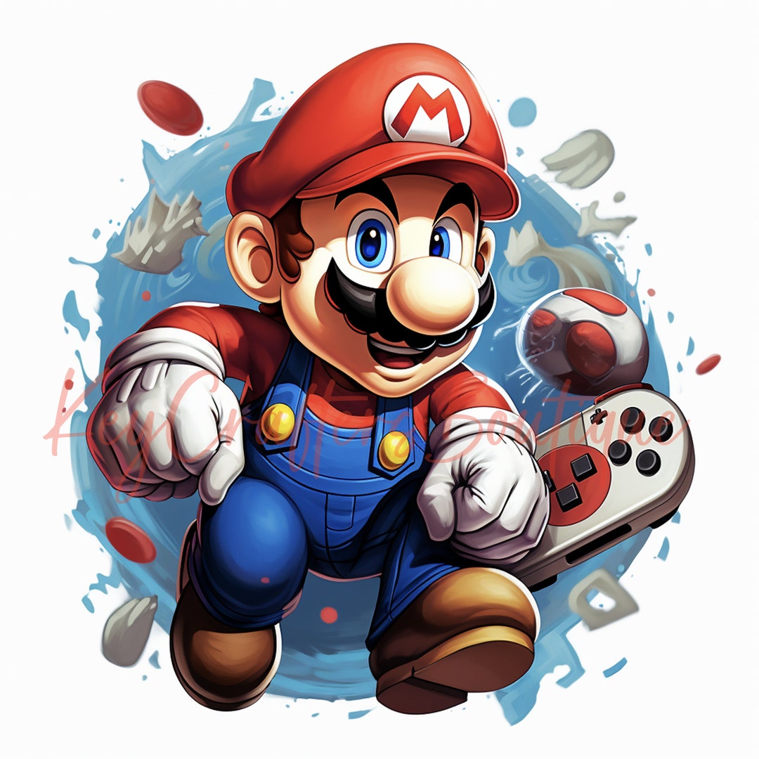 Brave Super Mario PNG, Super Mario Game Lovers, Digital ...