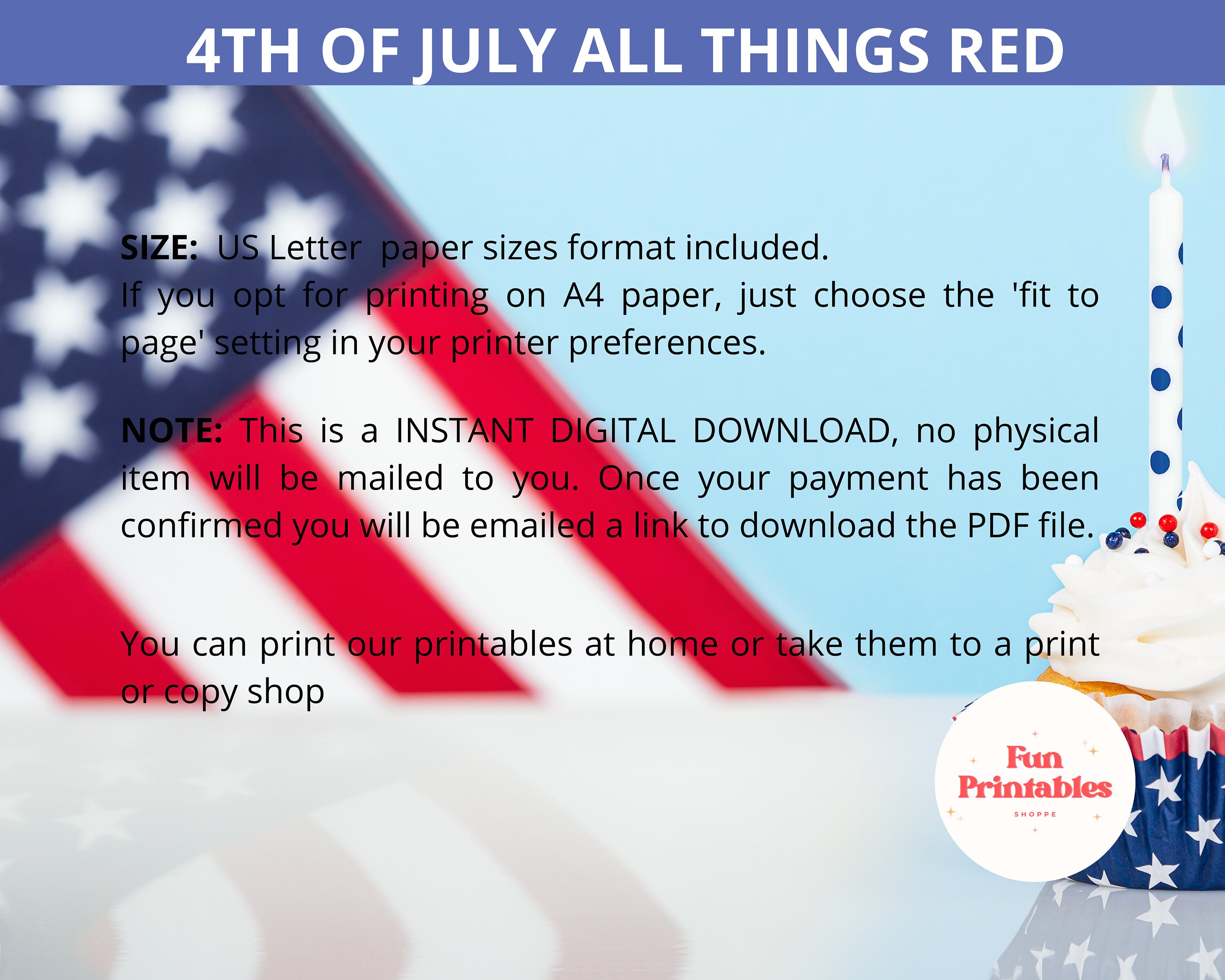 4th of July All Things Red,4th of July Games,color Red Trivia Game ...