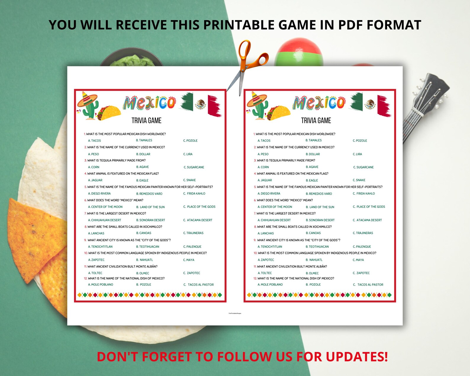 Mexico Trivia Game,mexican History Questions,mexico Quiz,mexican ...