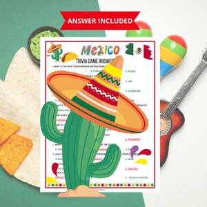 Mexico Trivia Game,mexican History Questions,mexico Quiz,mexican ...