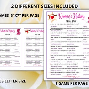 Women's History Month Trivia,international Women's Day Games,famous ...