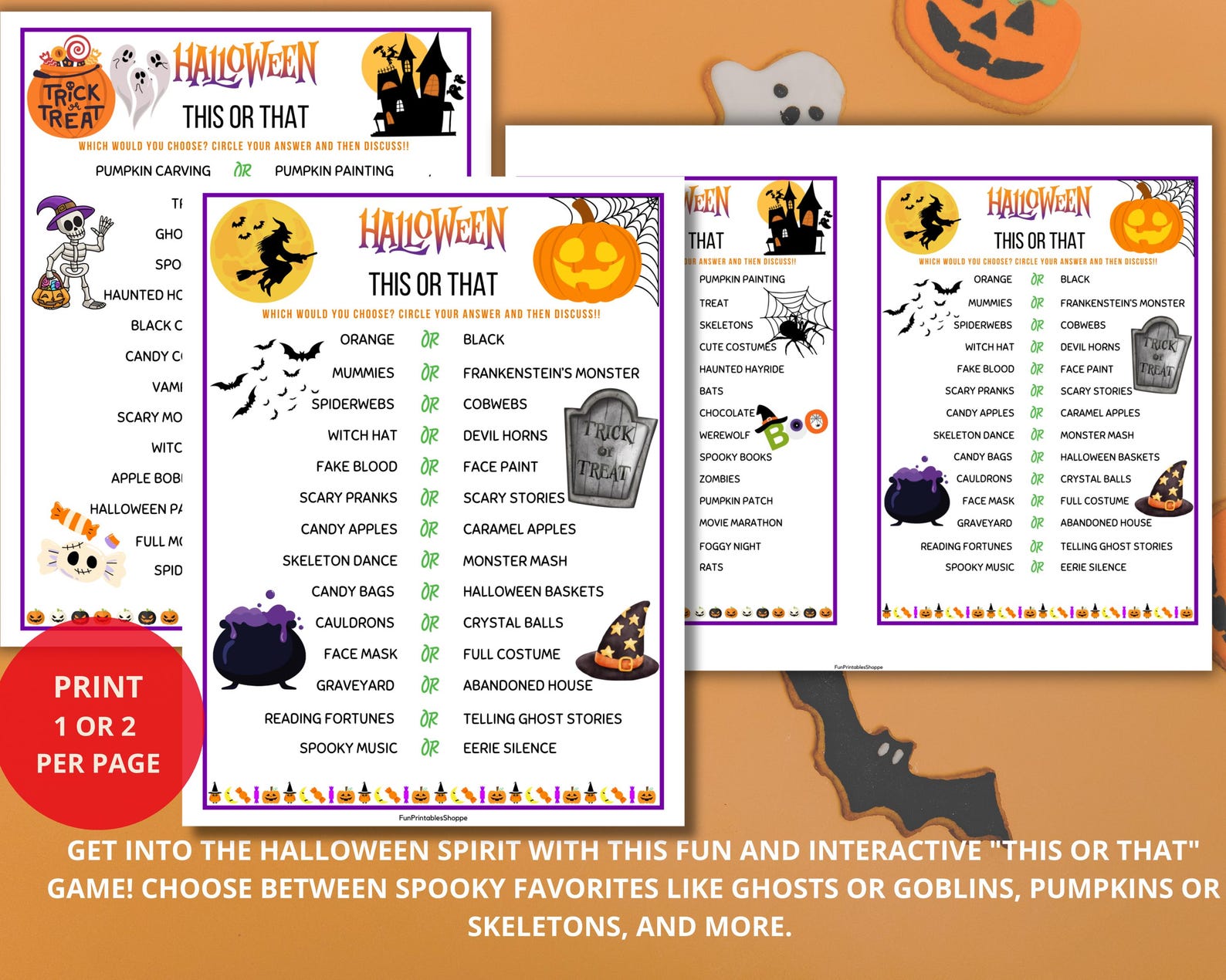 Halloween Would You Rather,halloween This or That Game,halloween Party ...