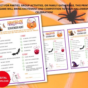 Halloween Photo Scavenger Hunt,outdoor Scavenger Hunt,fun Halloween ...