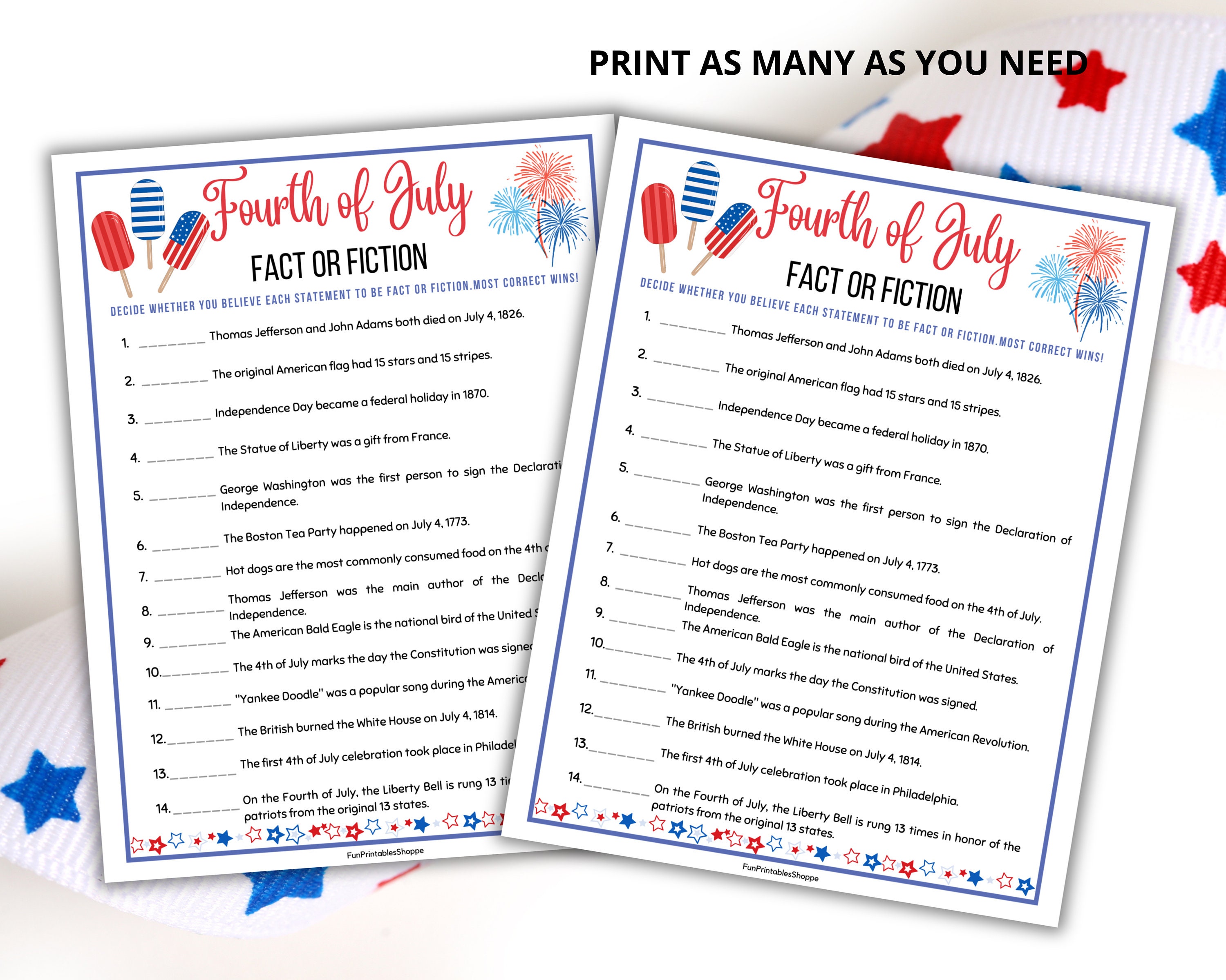 4th of July Fact or Fiction,july 4th Fact or Fiction,independence Day ...