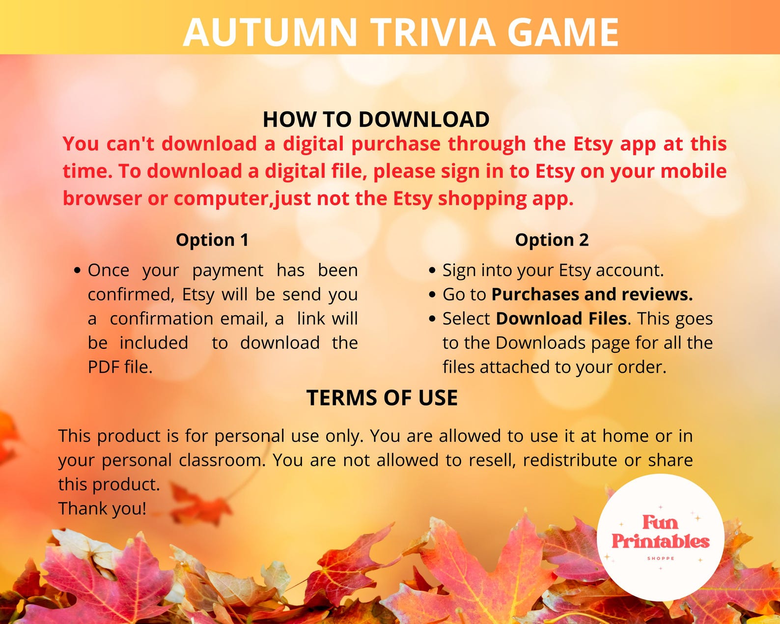 Autumn Fact or Fiction,fall Trivia,fall Trivia Question,autumn Quiz,fun ...