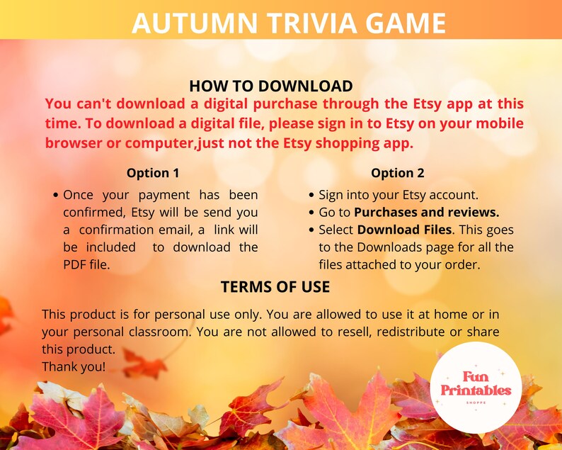 Autumn Fact or Fiction,fall Trivia,fall Trivia Question,autumn Quiz,fun ...