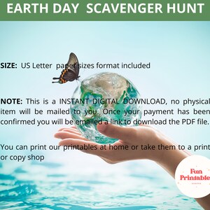 Earth Day Scavenger Hunt Game,spring Games,earth Day Activities, Adults ...