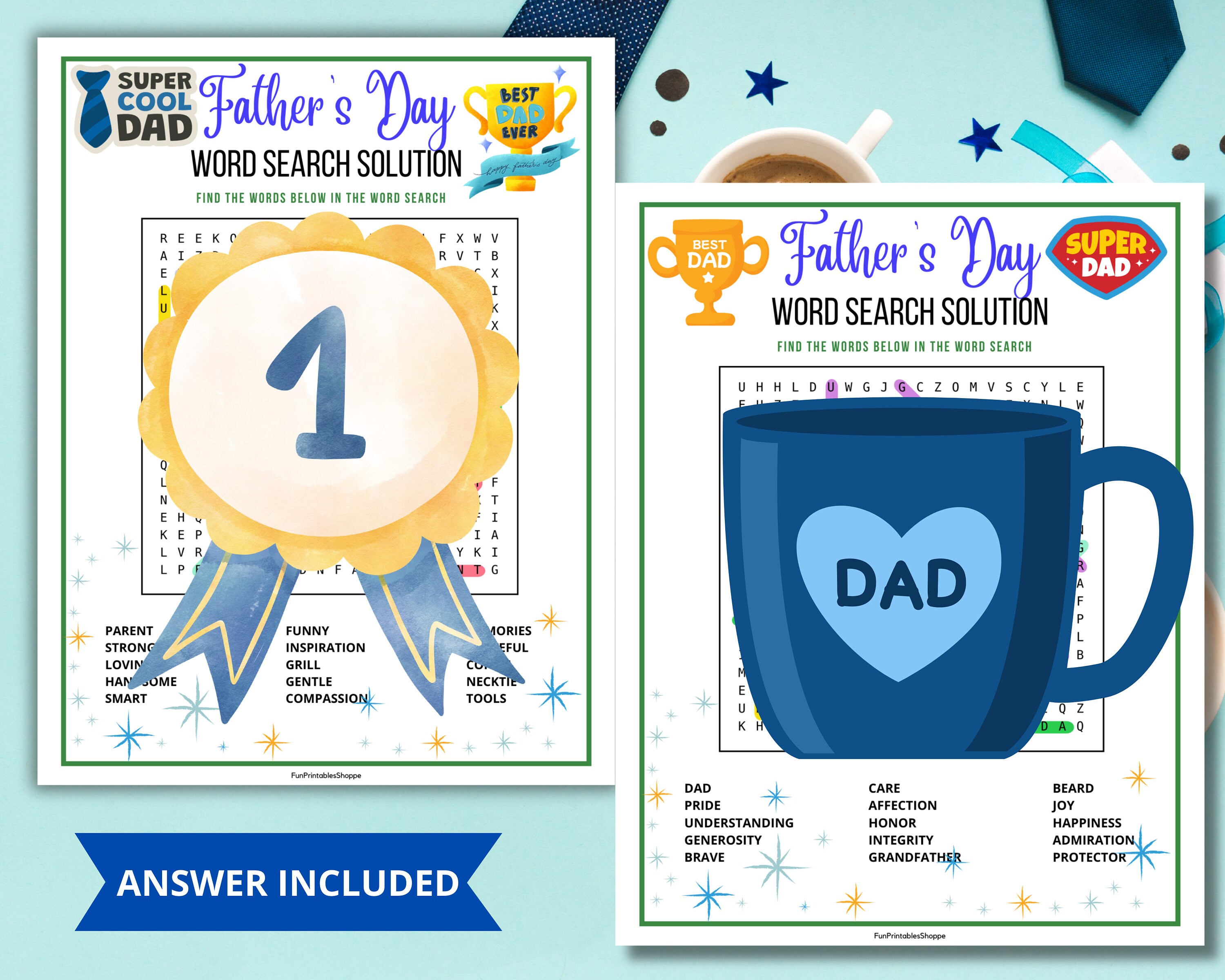 Father's Day Word Search Game,dad Word Search Puzzle,fathers Day Game ...