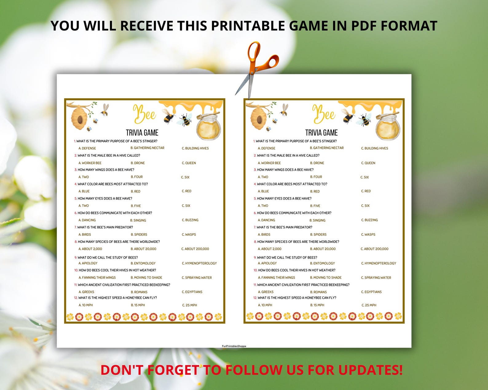 Bee Trivia Game,honey Bee Trivia,bee Quiz,bugs Trivia,animals Quiz ...