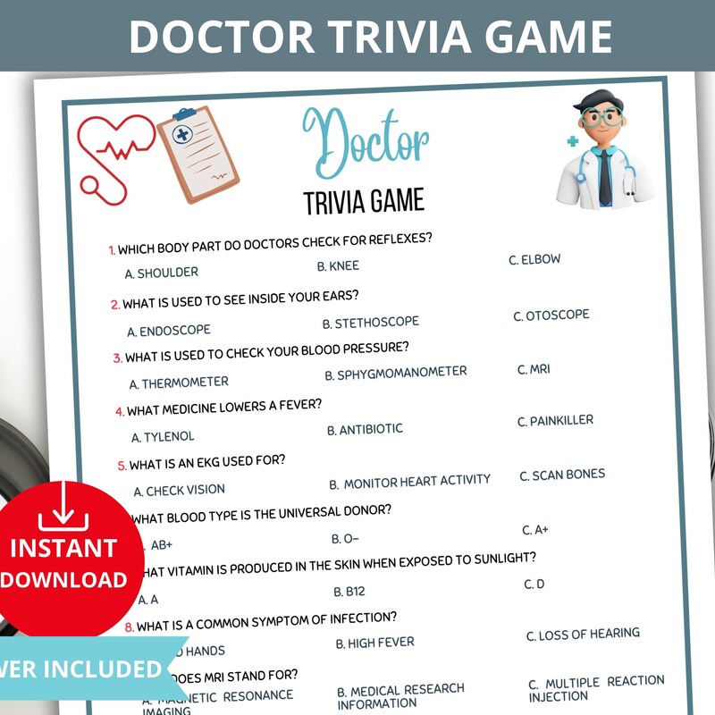 Nurse Trivia - Etsy
