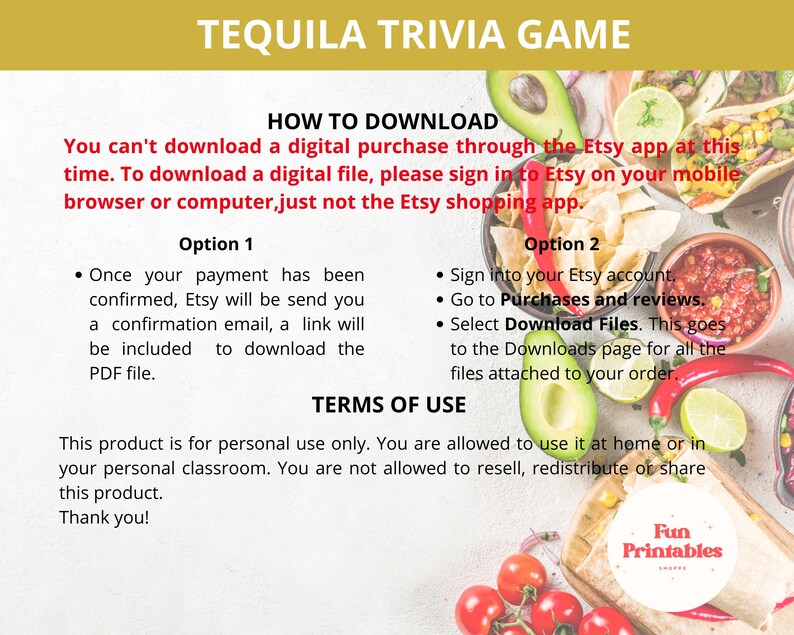 Tequila Trivia Quiz,tequila Party Game,cinco De Mayo Game,tequila ...