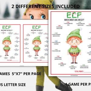 Who is Most Like an Elf,christmas Elf Game,mix and Mingle Game,family ...