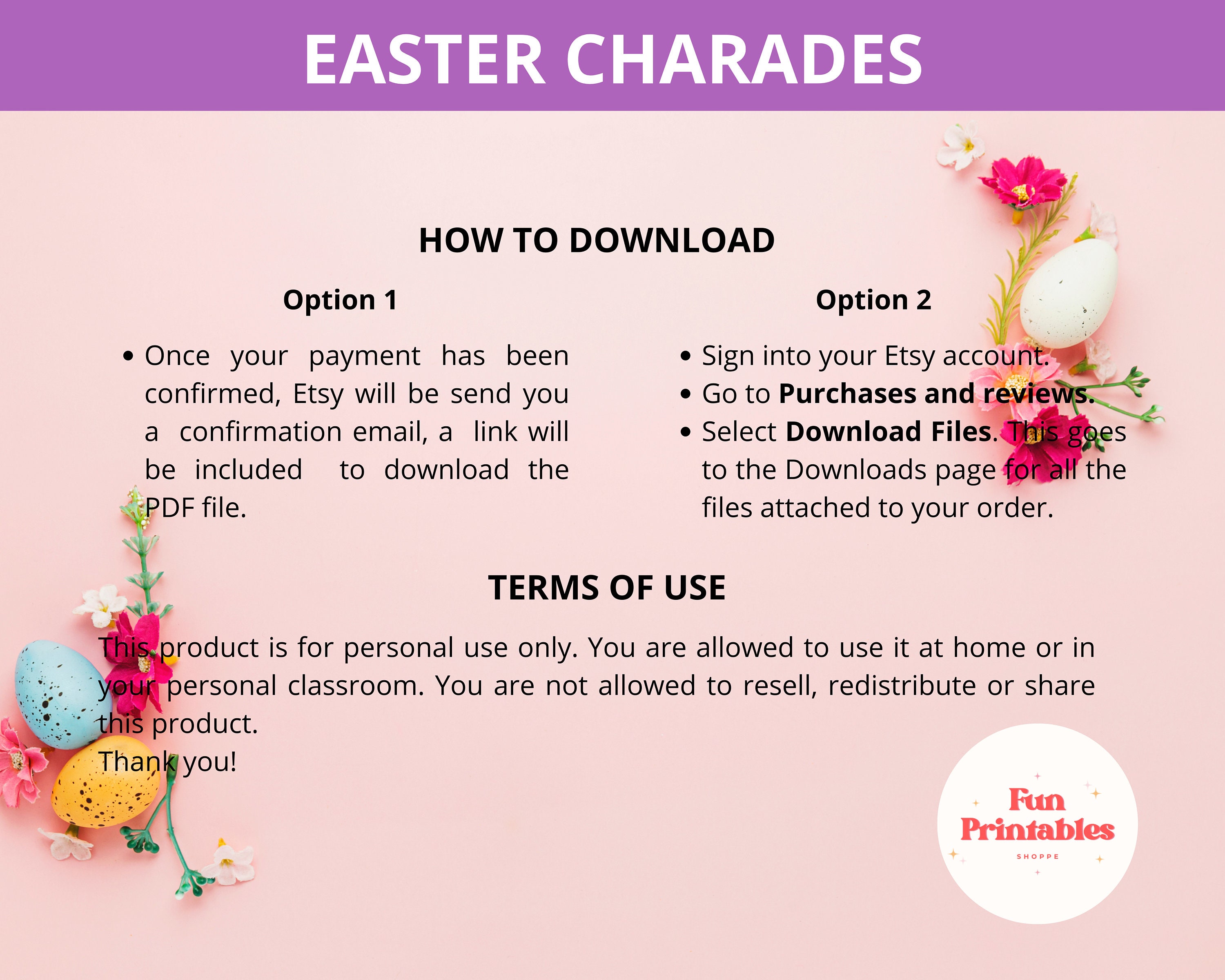 Easter Charades, Easter Pictionary, Easter Kids Activity,easter Sundat ...