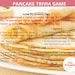 Pancake Trivia Game,pancake Day Game,pancake Quiz,pancake Party Games ...