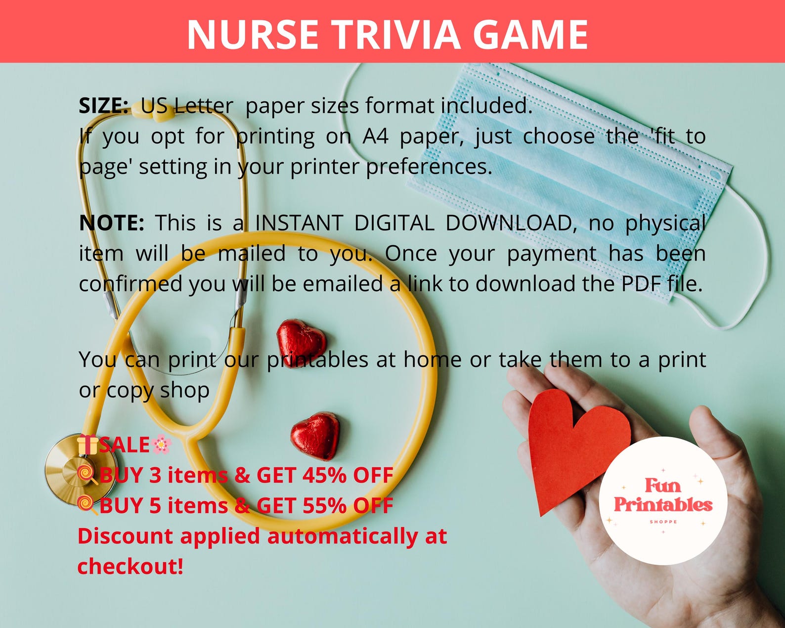 Nurse Trivia Game,nurse Quiz,nurse Appreciation Game,healthcare Trivia ...
