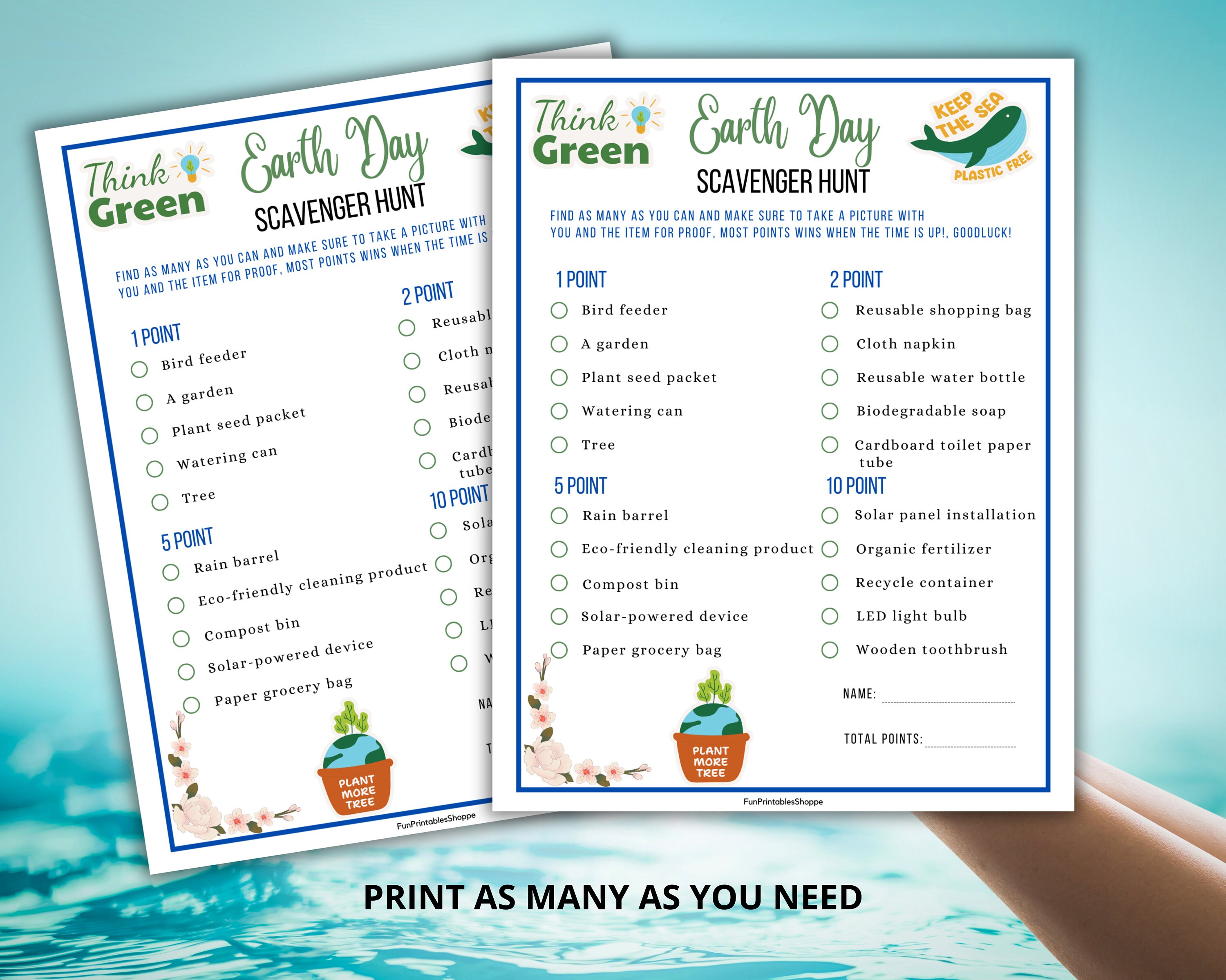 Earth Day Scavenger Hunt Game,spring Games,earth Day Activities, Adults ...