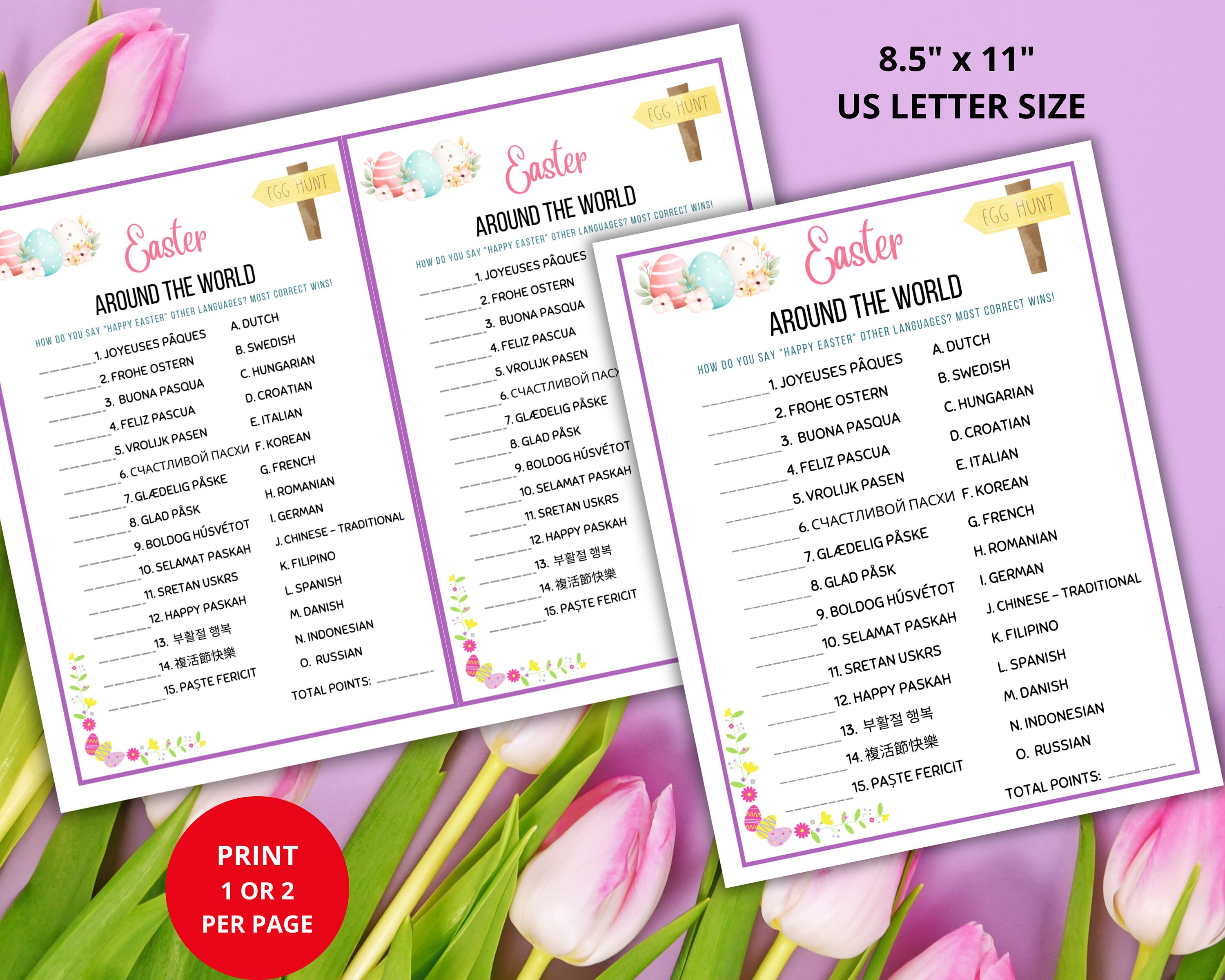 Easter Around the World, Easter Words, Printable Easter Games, Easter ...