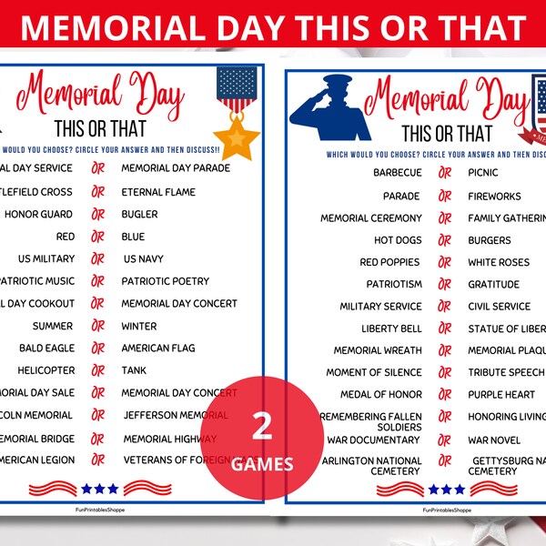 Patriotic Game - Etsy