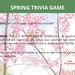 Spring Trivia Game, Fun Spring Questions, Spring Activity for Kids ...