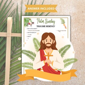 Palm Sunday Trivia,easter Story Trivia Game,holy Week Trivia,bible ...
