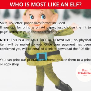 Who is Most Like an Elf,christmas Elf Game,mix and Mingle Game,family ...