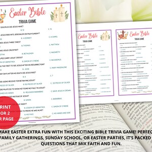 Easter Bible Trivia Game,christian Easter Trivia Question,easter Bible ...