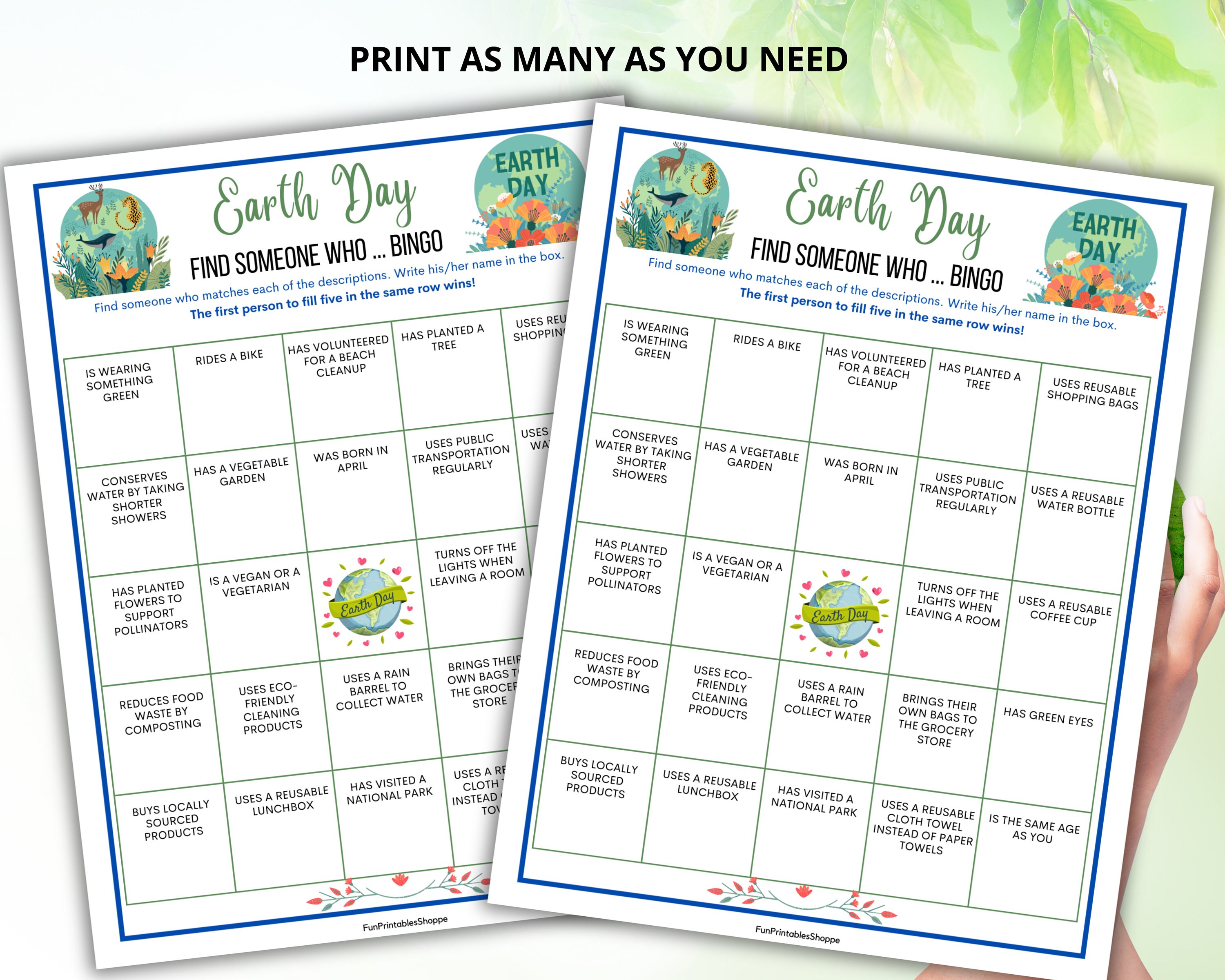 Earth Day Find Someone Who,earth Day Bingo Game,find the Guest,earth ...